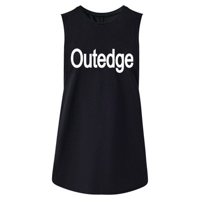 纯色简约修身圆领无袖运动背心