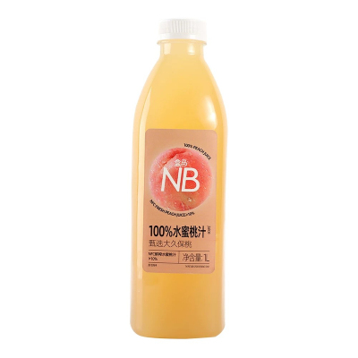 盒马NB超合算水蜜桃汁1L香甜桃汁