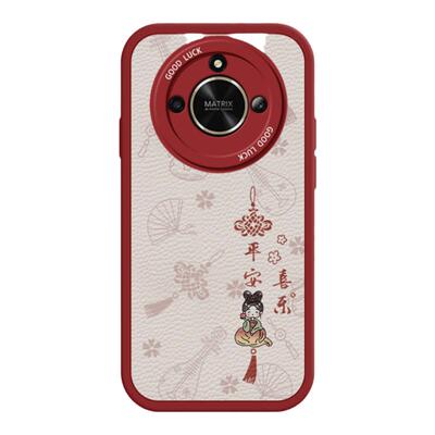 荣耀X50i+手机壳硅胶平安喜乐ins