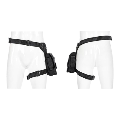 PUNKRAVE男士暗黑系腰胯包