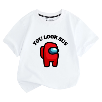 太空狼人杀Among us我们之间短袖t恤衫男女大中小儿童装学生半袖