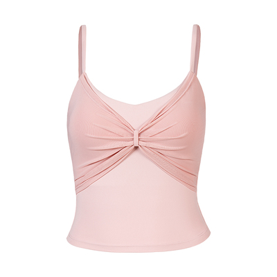 沐岚运动内衣背心蝴蝶结设计