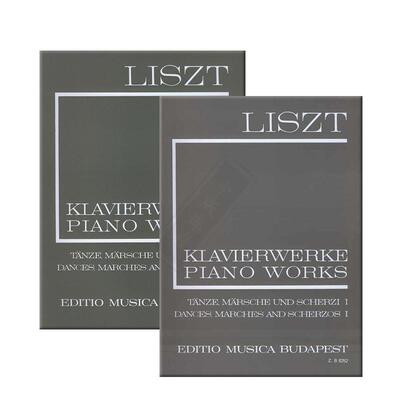 李斯特舞曲进行曲和谐谑曲钢琴