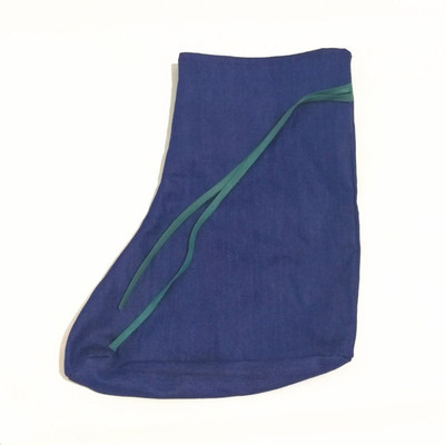 雨鞋雨靴专用劳保袜子双层矿工煤矿下井中高筒保暖水鞋牛仔袜