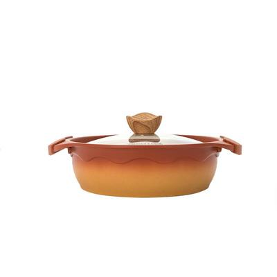 阿米尔复古不粘汤锅燃气电磁炉