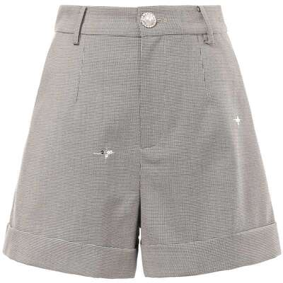 MaxRieny格纹短裤高腰洋气