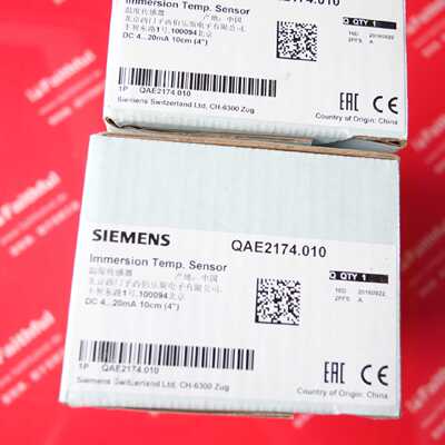 议价Siemens QAE2174.010 西门子全新管道式温度传感器