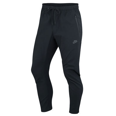 耐克梭织拉链直筒收脚裤