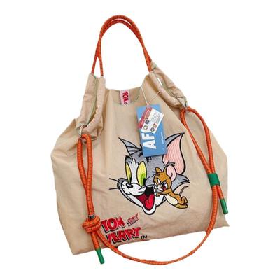 AFGH华纳正版授权猫和老鼠TomJerry刺绣购物袋手提包高级汤姆杰瑞