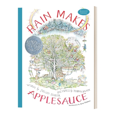 雨做成了苹果酱 英文原版 Rain Makes Applesauce 精装 1964纽约时报绘本 1965凯迪克银奖 英文版 进口英语原版书籍