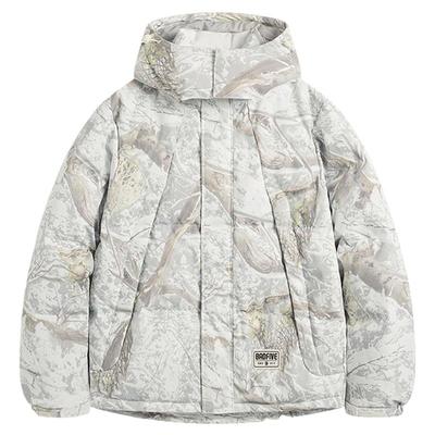 李宁正品反伍BADFIVE男子时尚满印宽松保暖运动羽绒服AYMU483-2