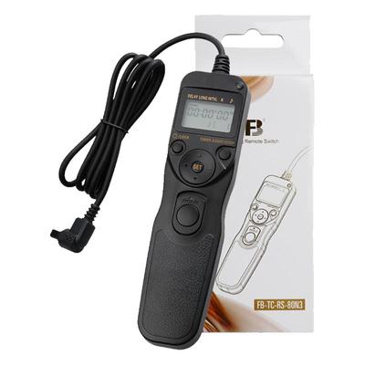 沣标TC-RS-80N3佳能EOS定时快门线R5 5D4 5D3 5D2 1DX 2 6D 6D2 7D2 5DS 5DSR 5D Mark IV III相机有线遥控器