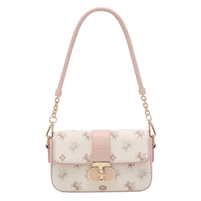 官网COALIEA&HAEFLI粉色腋下包女