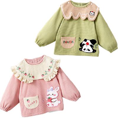 爱贝迪拉宝宝秋冬灯芯绒反穿罩衣