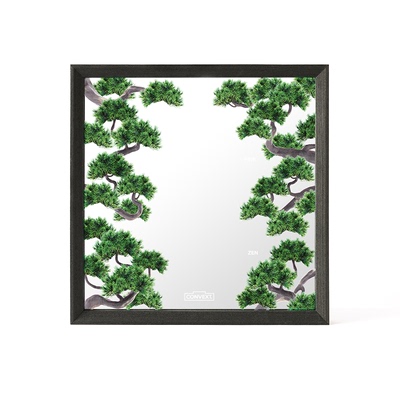 谢凸松林间实木框玻璃艺术创意