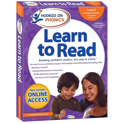 迷上语音学习分级阅读 第三级套装 Hooked on Phonics Learn to Read Level 3 英文原版 4-6岁美国自然拼读教材 含DVD