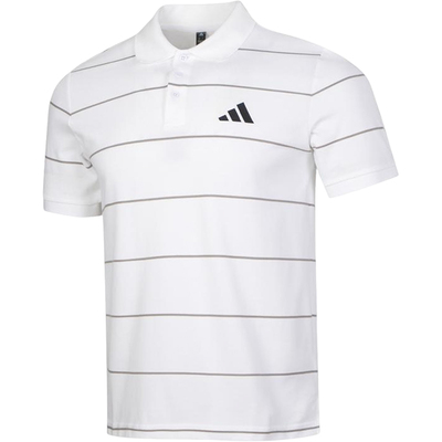 Adidas/阿迪达斯官方正品当季新款男士条纹针织透气短袖JL6043
