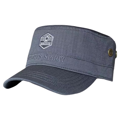 平顶帽男户外运动休闲四季款刺绣