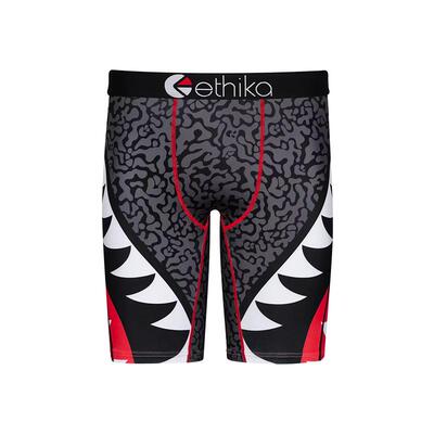 ethika鲨鱼嘴印花运动速干平角裤