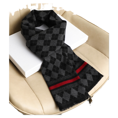 秋冬季男士加厚保暖围巾围脖