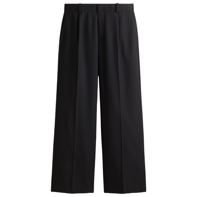 HM男装西裤春季阔腿时尚通勤商务宽松版型潮流西裤长裤1275651