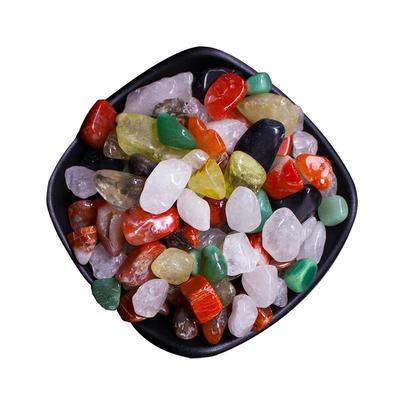 天然五行水晶碎石五色石专业搭配
