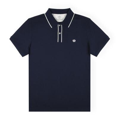 雷迪波尔含桑蚕丝短袖polo衫