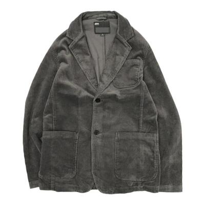 厚实灯芯绒西装纯棉水洗做旧日系复古简约宽松休闲便服西单外套男