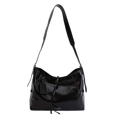 复古真皮大容量托特斜挎女包