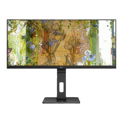 AOC U34P2M 带鱼屏34英寸21:9准4k显示器CU34P2X曲面180hz