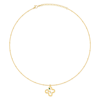 VIGG四叶草灵蛇项链女2026年新款潮轻奢高级设计感时尚百搭配饰