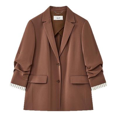 【日本进口三醋酸】Laurel劳芮新款抽褶宽松西装LWL363T00500