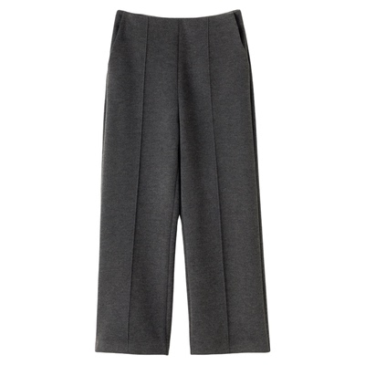 FANLE STUDIOS通勤苾备新型双层羊毛保暖加厚无腰显瘦直筒八分裤