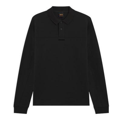 徽标细节棉质混纺Polo衫