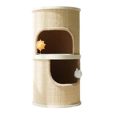 CatS转转树洞 双层猫窝剑麻抓桶猫窝猫爬架猫抓柱