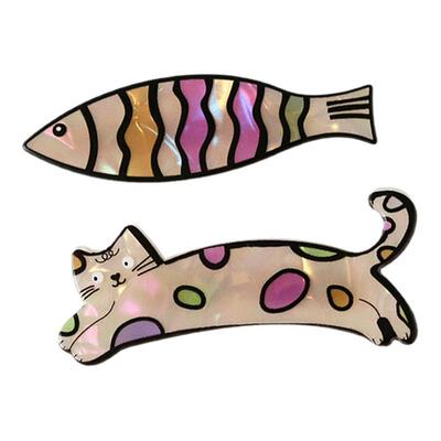 萌趣卡通小猫发夹女可爱边夹