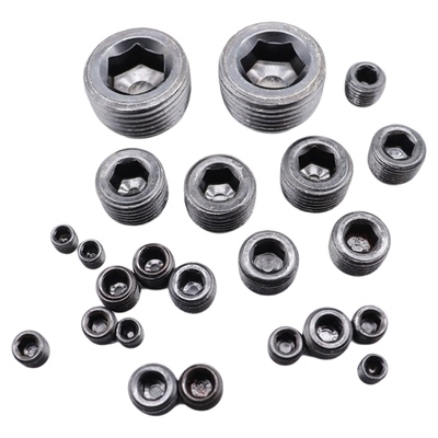 英美制铁喉塞止付螺丝堵头顶丝