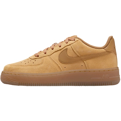 Nike耐克女鞋空军一号小麦色AF1运动鞋秋大童低帮板鞋HQ7476-700