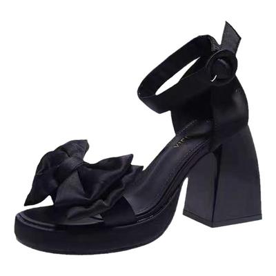 断码清仓仙女风蝴蝶结甜美凉鞋