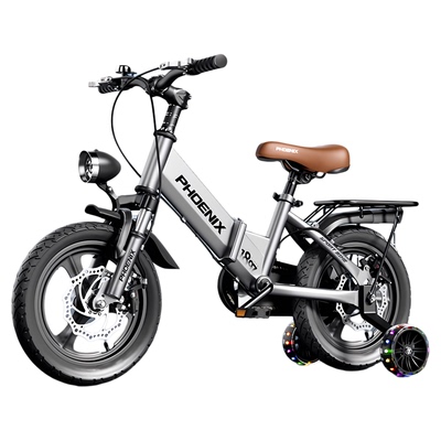 凤凰3-12岁碟刹自行车可折叠童车