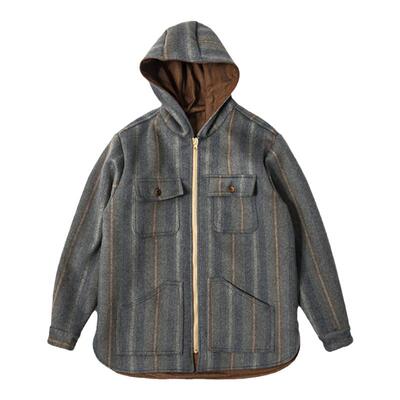 Burcs复古羊毛两面穿毛呢大衣