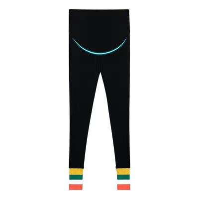 孕妇春秋时尚潮妈加绒加厚保暖裤子冬长裤彩虹拼接打底裤铅笔裤潮