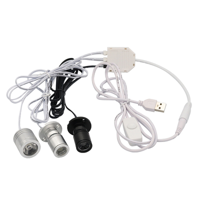 展柜橱柜led小射灯1w聚光一拖多