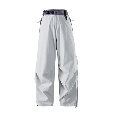 BM反光拉链户外防水软壳冲锋裤男