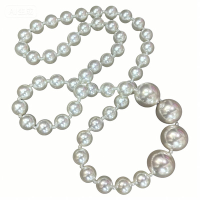 仿珍珠链条直孔diy手工饰品配件