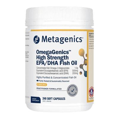 澳洲直邮麦特金尼斯Metagentics OmegaGenics 鱼油EPA DHA  240粒