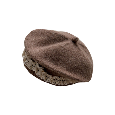 可爱好搭宝宝贝雷帽毛线帽