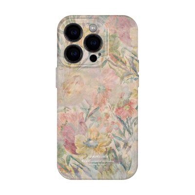 复古花束 适用iPhone17苹果16promax手机保护外壳15高级感小众奢华14独特超好看13轻奢艺术ins风小众不会撞壳