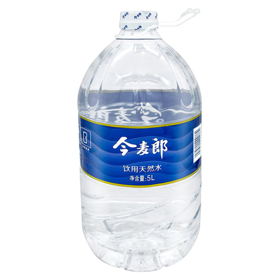 今麦郎饮用水纯净5L*4桶整箱蓝标大瓶装家庭实惠特价非天然矿泉水
