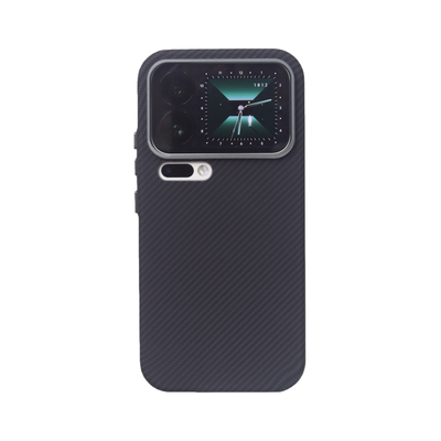 URBAN CASE 纯黑碳纤维纹PC水贴超薄散热磁吸适用于小米17promax手机壳xiaomi17pro保护套男生简约磨砂硬壳